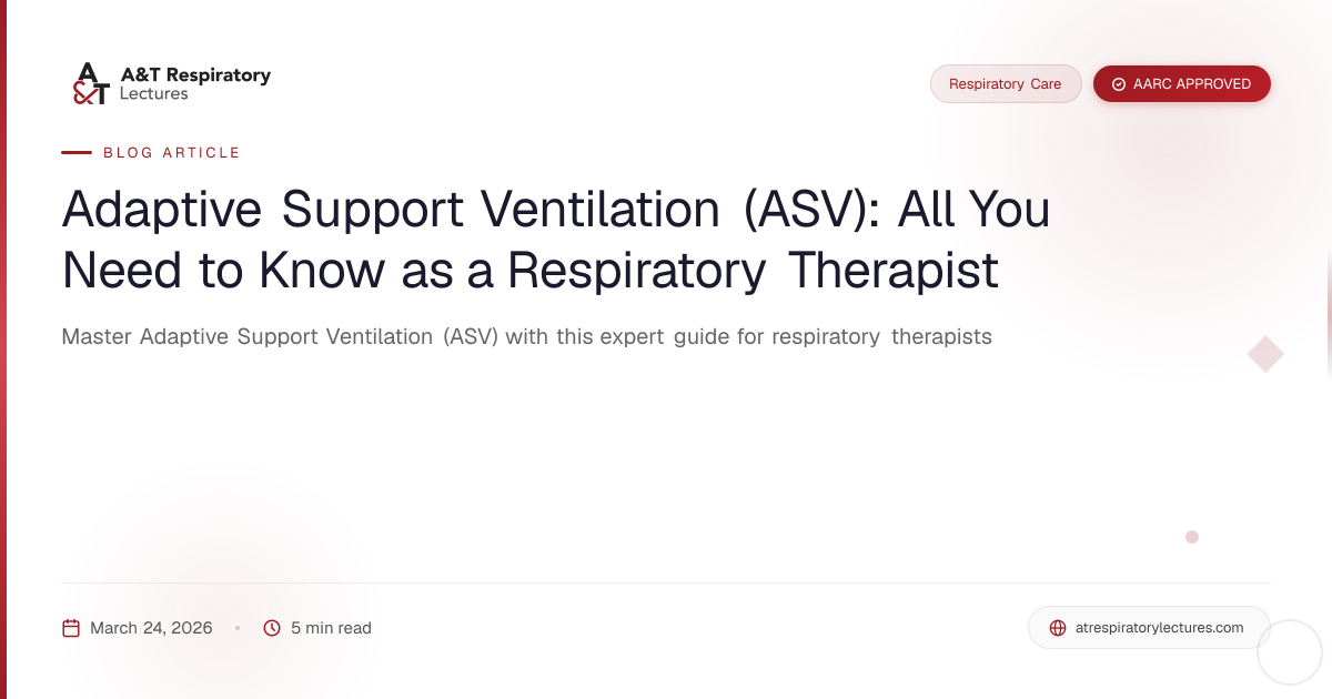 Adaptive Support Ventilation (ASV): All You Need to Know