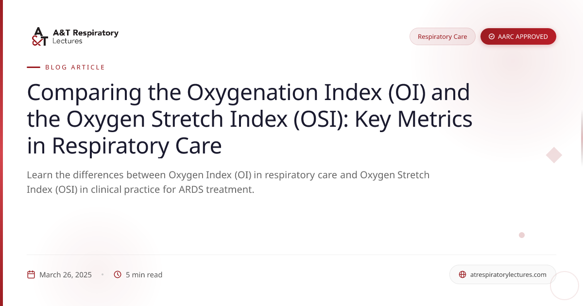 Comparing Oxygenation Index with Oxygen Stretch Index in Care